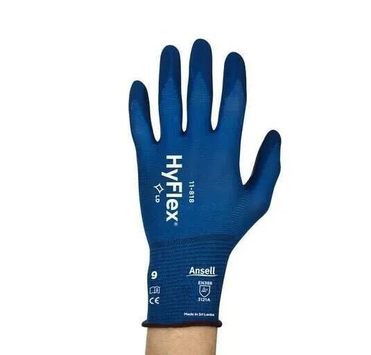 2шт Перчатки Ansell от механических повреждений HyFlex 11-818-8