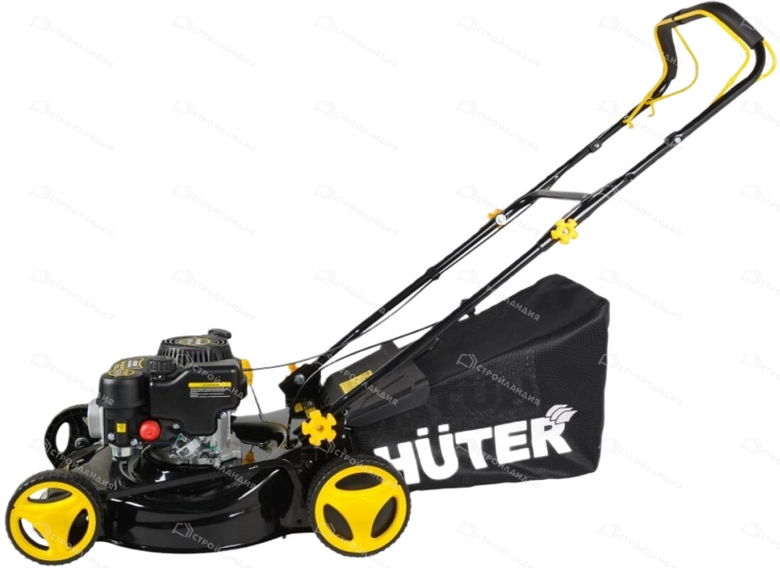 Газонокосилка бензиновая HUTER GLM-460ST (70/3/10), от 25 до 75 мм, 2800–3200 об/мин, травосборник 60 л