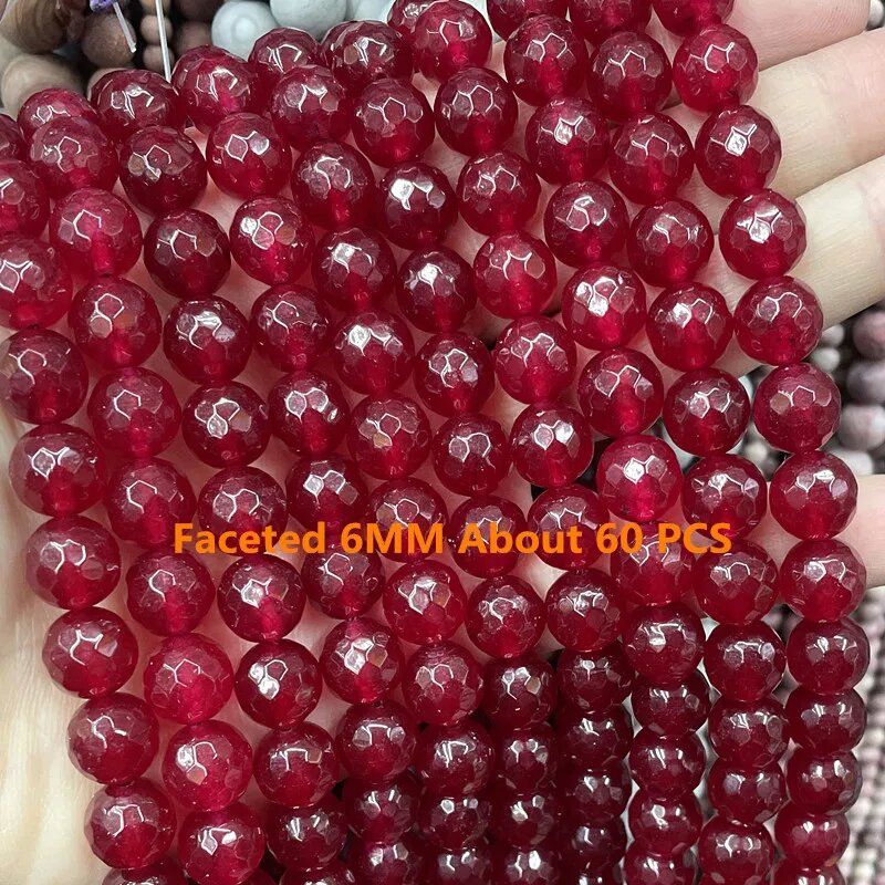 Натуральный камень, халцедон, рубин, красный, изумруд, халцедон, овальные граненые квадратные бусины-разделители для изготовления ювелирных изделий, браслет, ожерелье