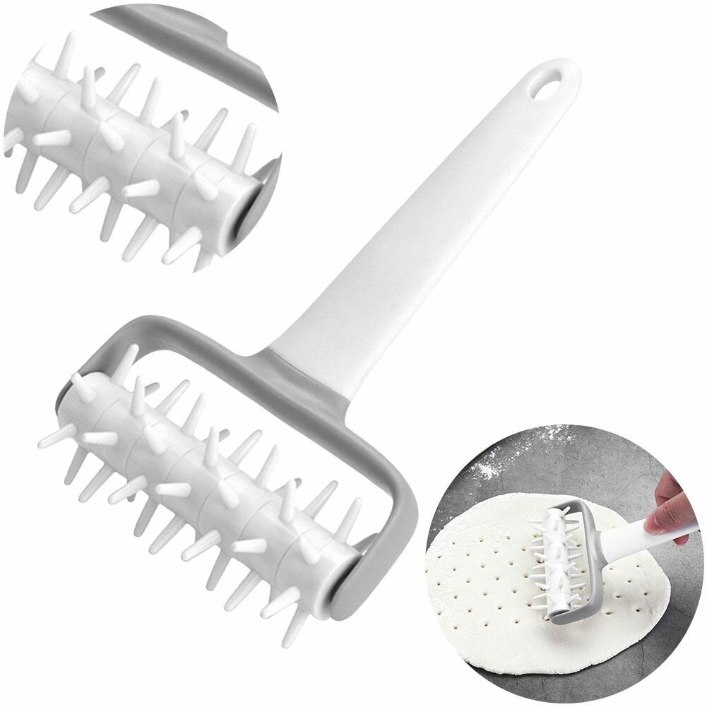 Формовочный ролик для пиццы и выпечки, пластиковый, с узором, 205 мм