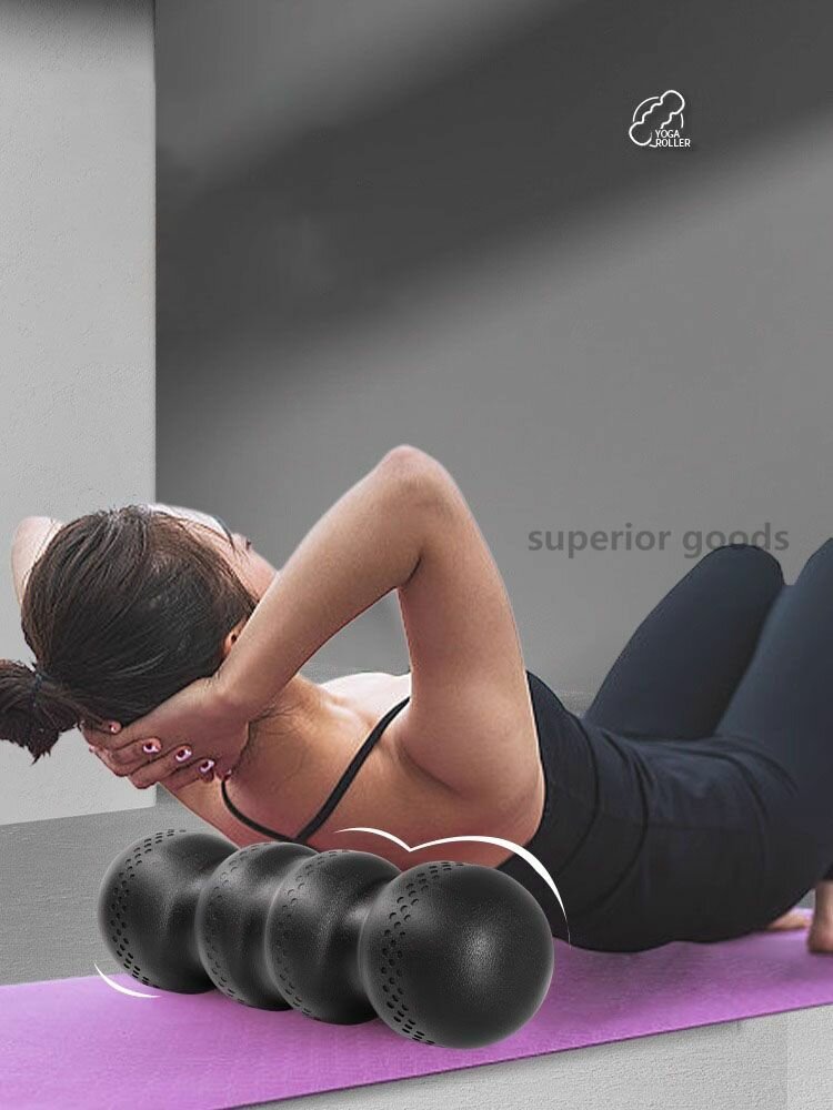 Массажный ролик МФР. Валик для пилатеса и йоги, массажер спортивный для спины