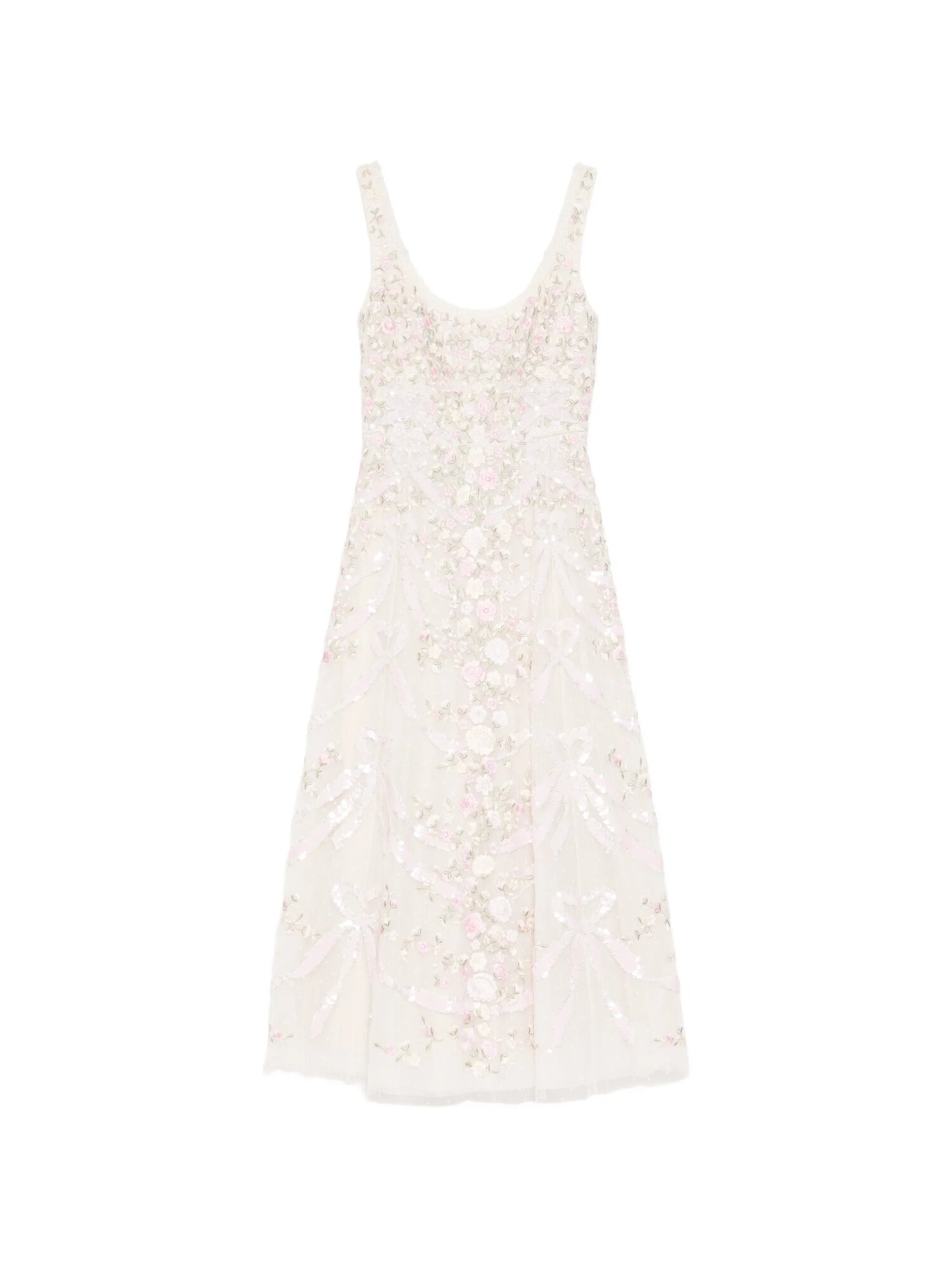 Платье Floral-embroidered dress