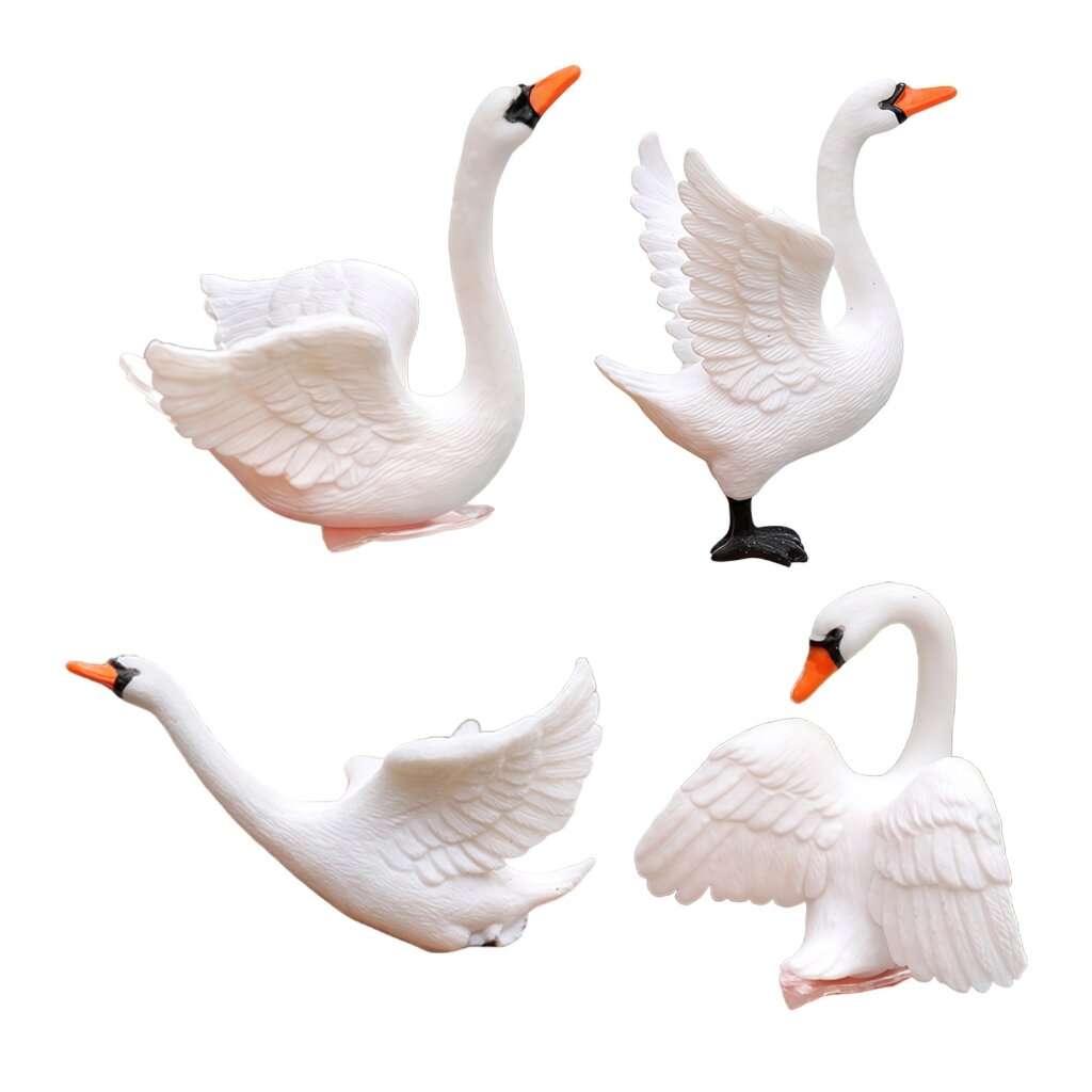 Элегантные Пластиковые Украшения-Статуэтки Птиц Для Украшения Дома И Мини-Сада