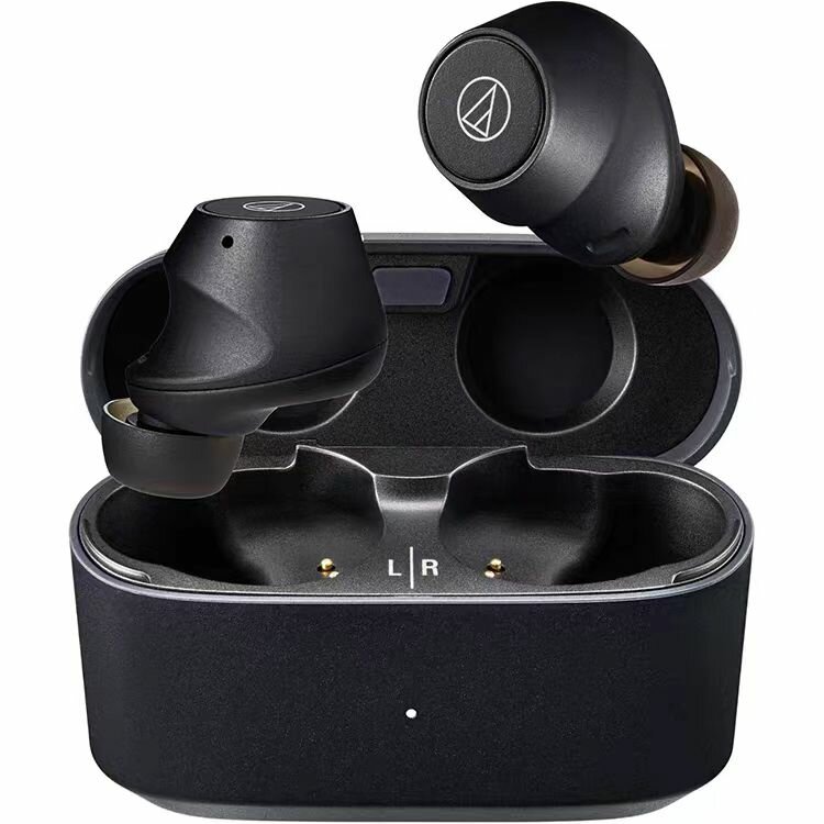 Беспроводные наушники Audio-technica ATH-CKS30TW+, Тихо и темно(ATH-CKS30TW+ BK)