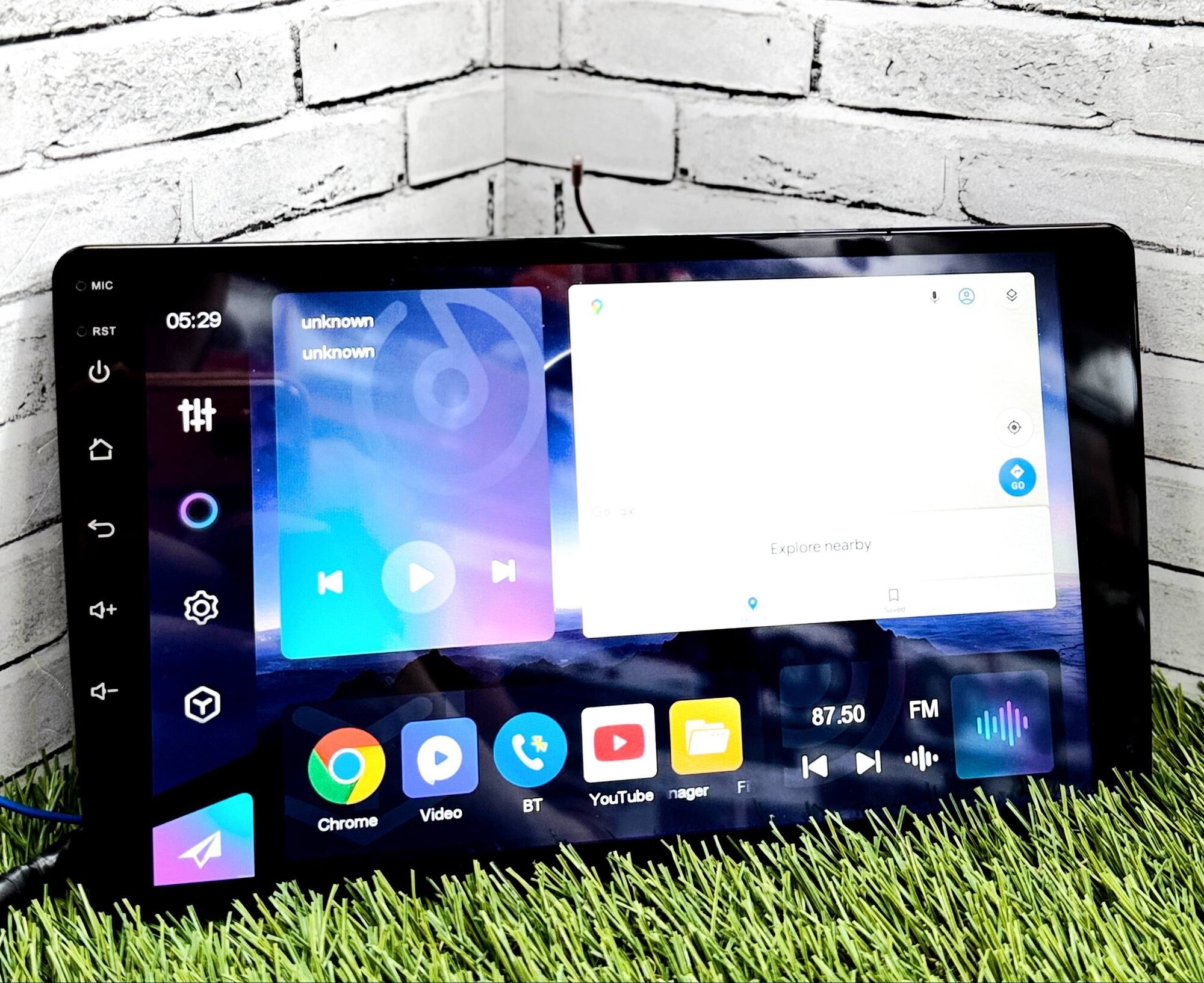 Автомагнитола Android Pioneer.ok A2 Pro 6/64GB CarPlay Bluetooth Wi-Fi Sim Карта с 8 ядерным процессором и кулером