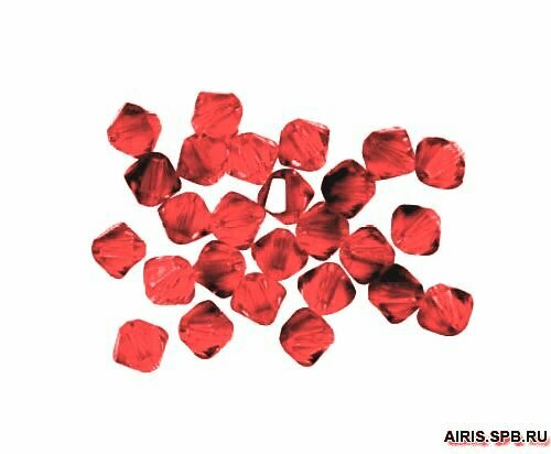 5328/E Бусины 4мм цветные 50шт. Swarovski(light siam), биконус