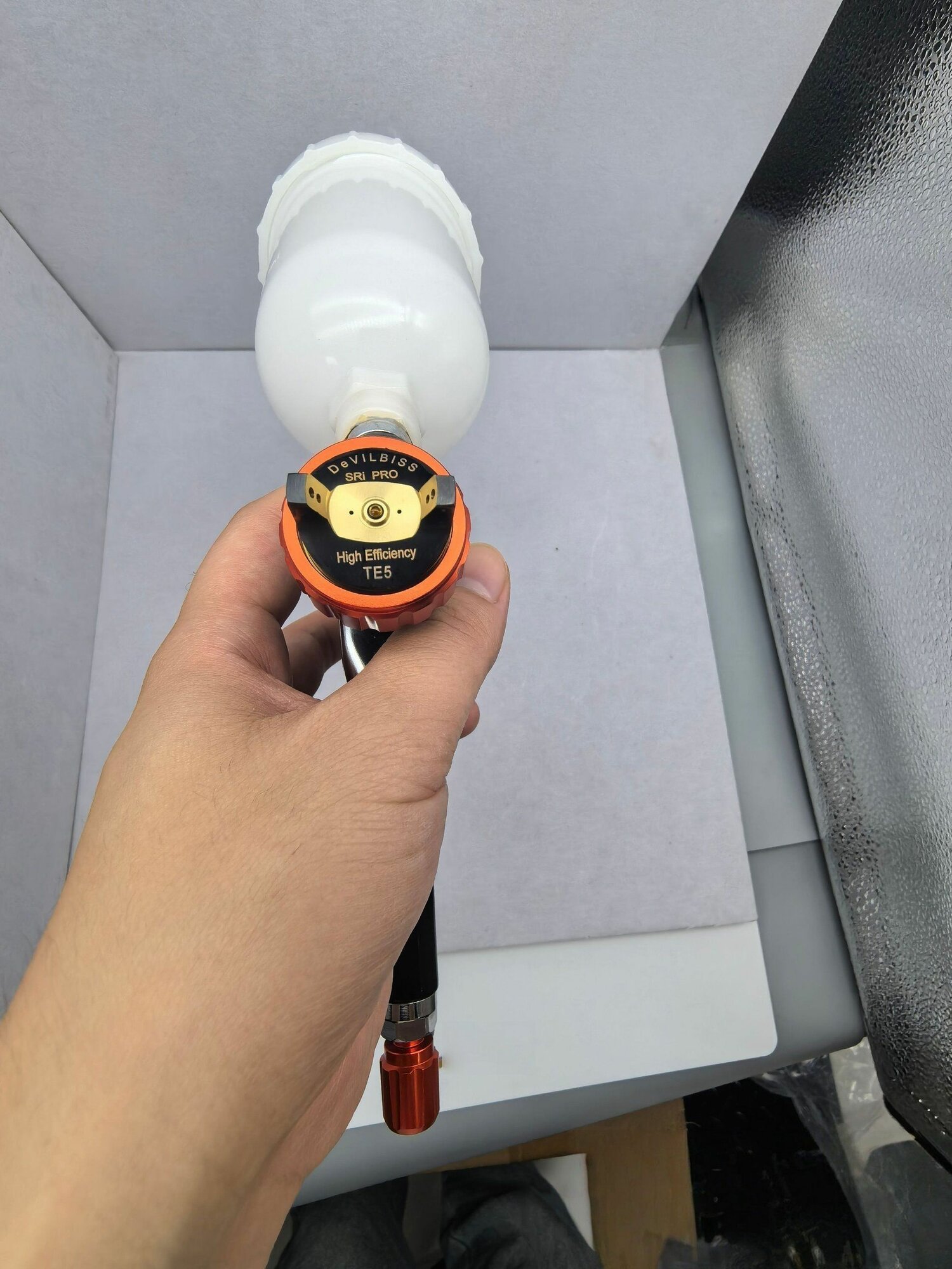 Мини краскопульт DeVILBISS пневматический для компрессора дюза 1.2