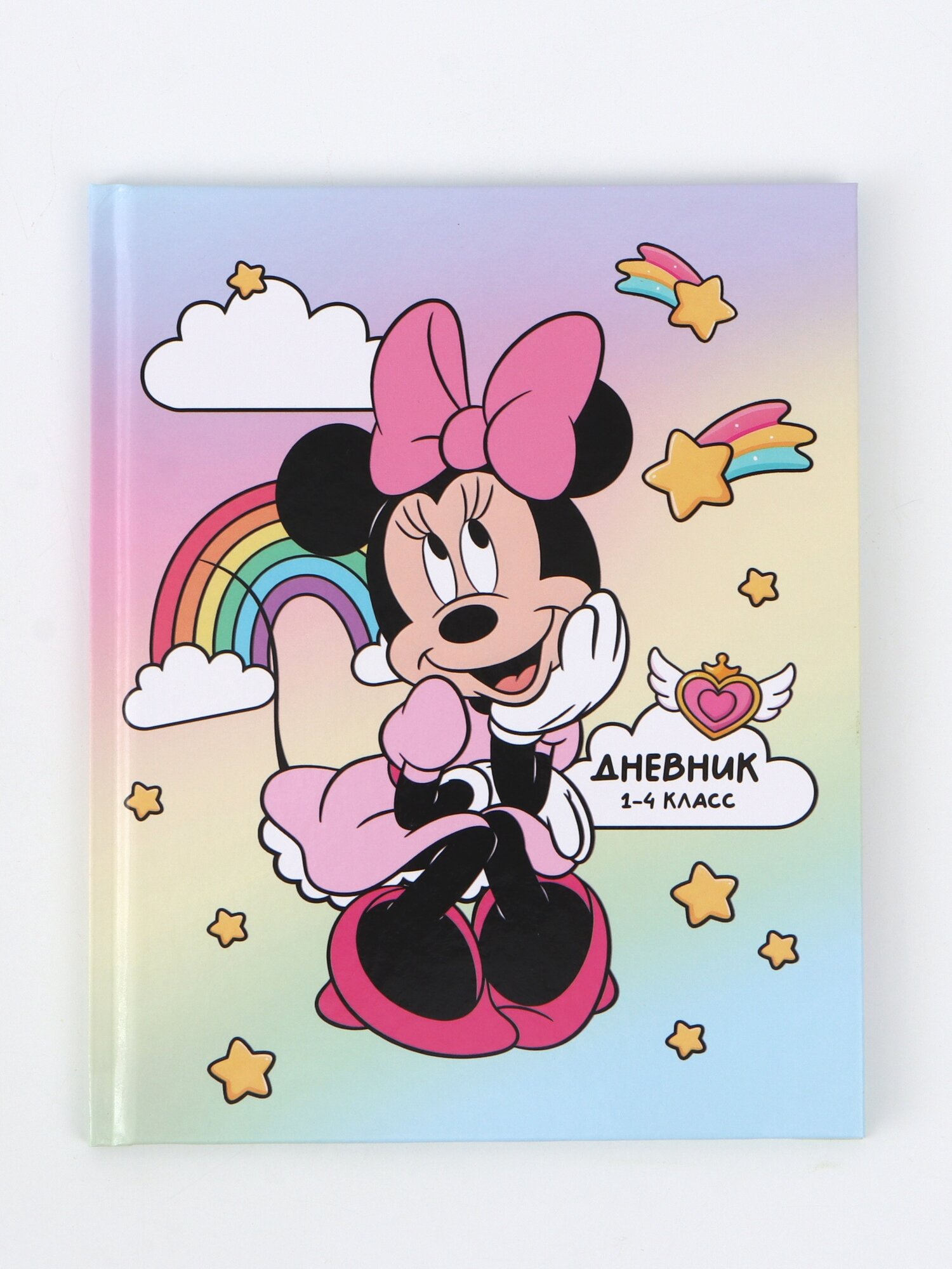 Дневник школьный для 1-4 класса, в твердой обложке, 40 л «Минни Маус»