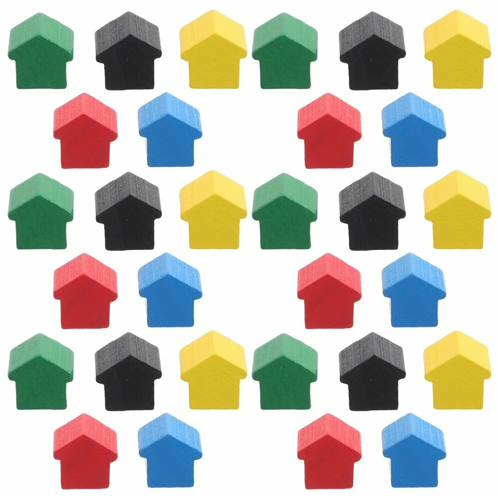 50 Штук Фишек Для Настольной Игры, Образовательный Инструмент, Из Дерева