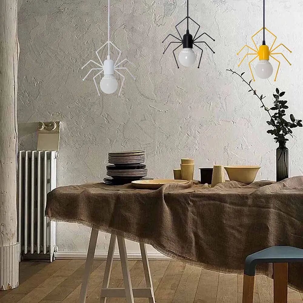 Ronaldo lighting Люстра E27 7W Светодиодная Подвесная Паук, регулировка 120 см, Белый, 25x25x25 см — фото 1