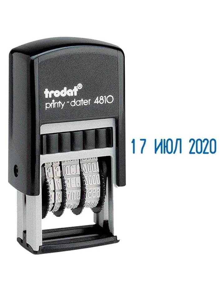 Датер Trodat, русский, 1 строка, 4810, 3,8 мм