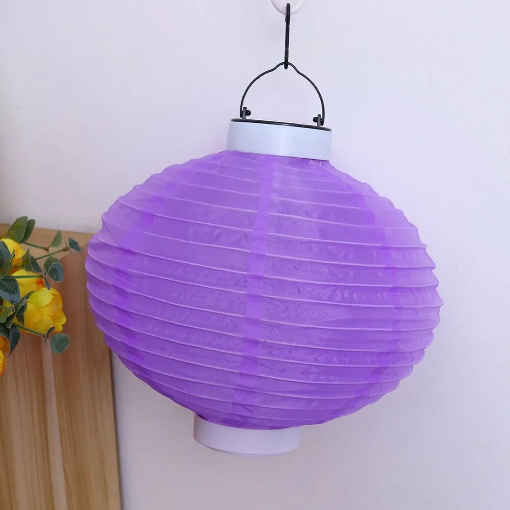 Уличный фиолетовый солнечный светильник из нейлона для декоративного освещения