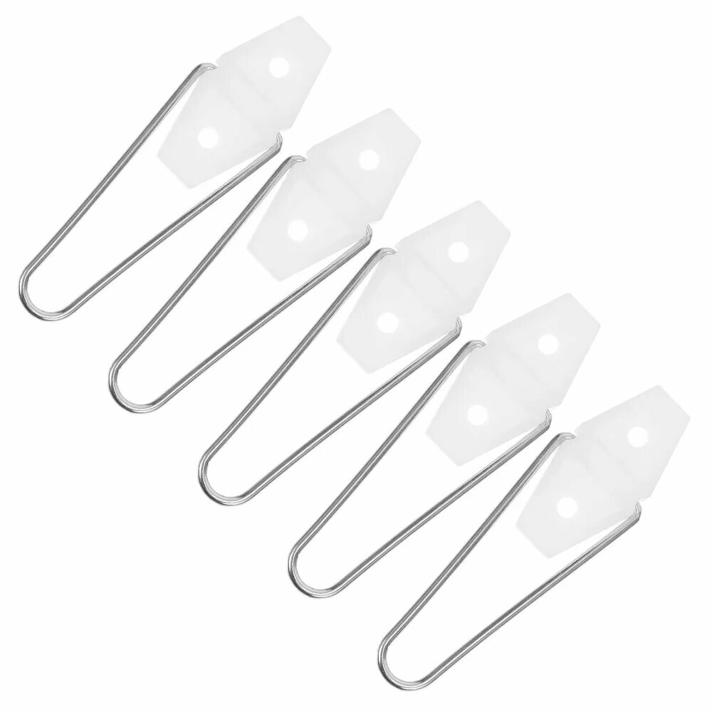 Набор белых пластиково-металлических подставок для фоторамок, 5 штук, для настольного использования