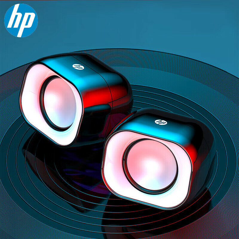 HP 2111 Мини-десктопные колонки с двойным интерфейсом для ноутбука и ПК Цвет：Мини Стандартная Версия