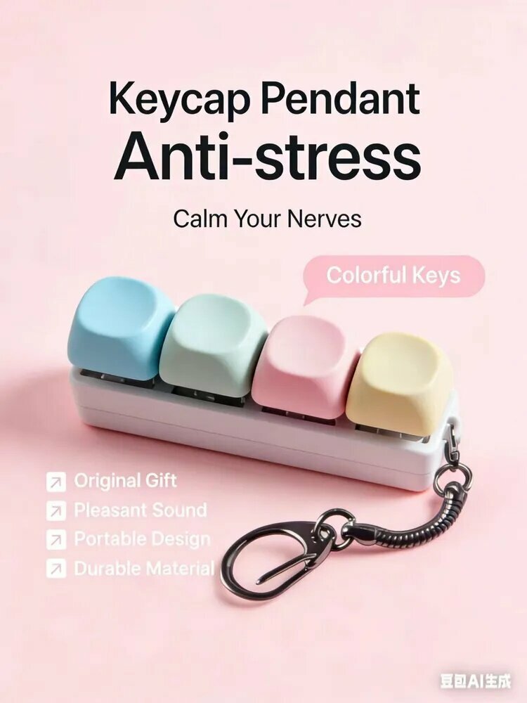 Кейкап антистресс игрушка со звуком 键帽抗压玩具，带声音
