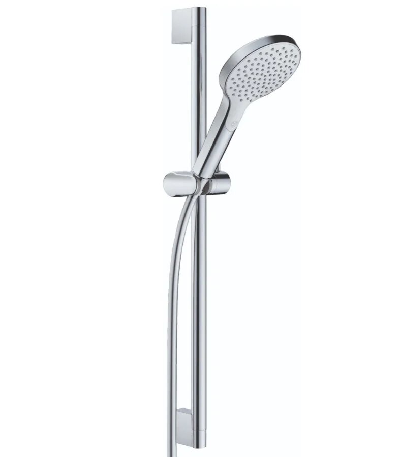 Душевой гарнитур Kludi DIVE X 6961005-00 хром, глянцевый, латунный, лейка для душа со шлангом и штангой