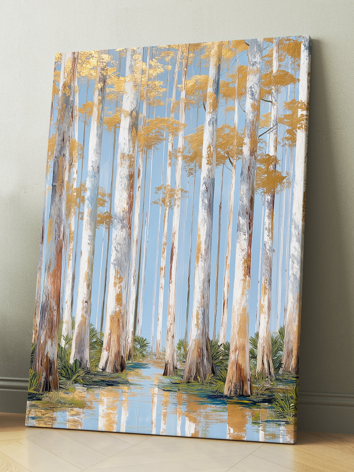 Большая картина Postermarket "Лес" на холсте с подрамником 60х90 см