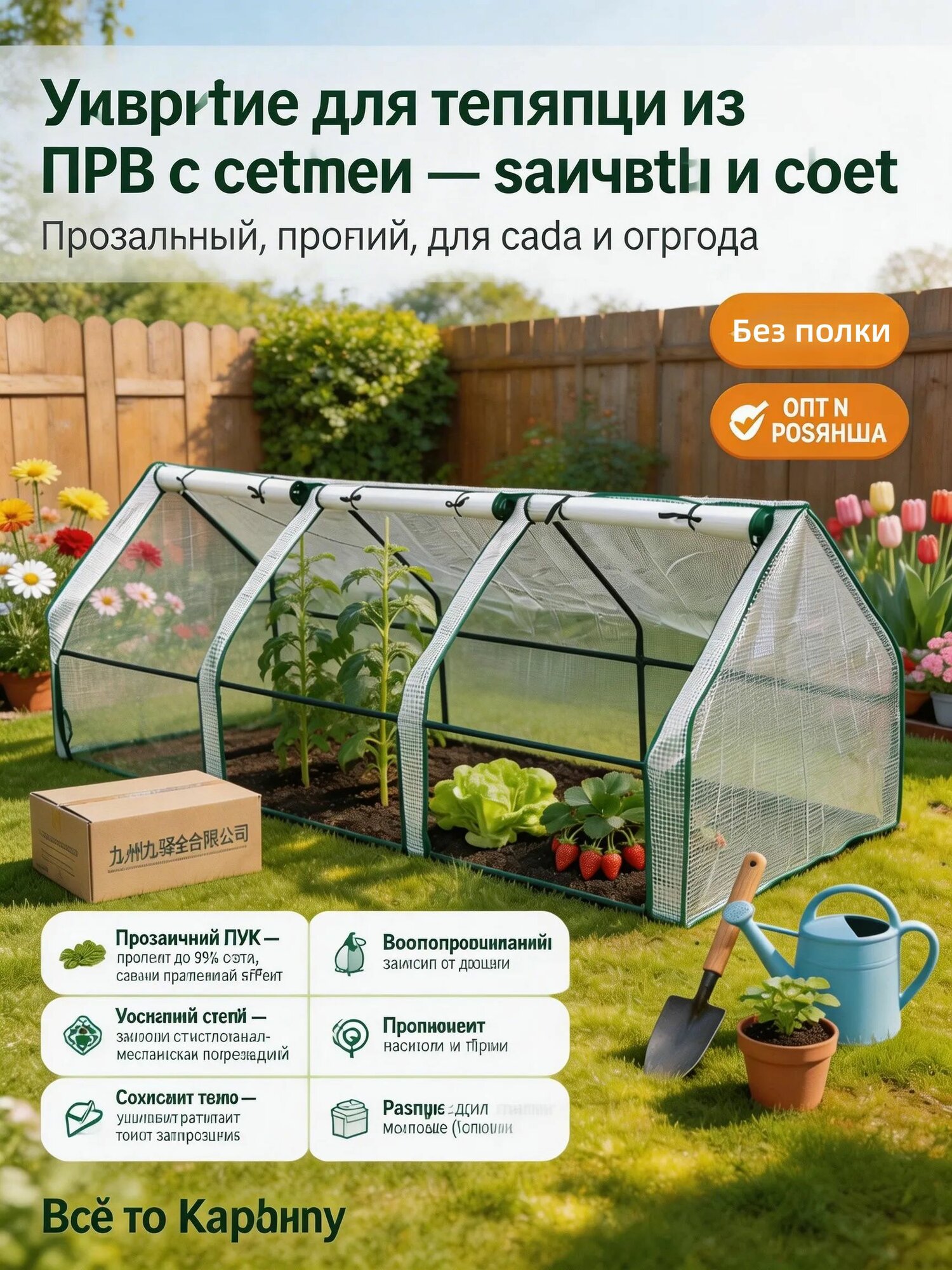 Домашняя теплица, мини-теплица для выращивания растений на балконе и в саду