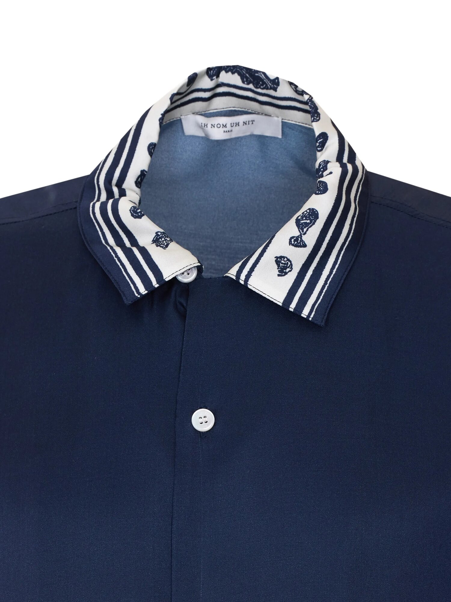 Рубашка IH NOM UH NIT Printed button shirt, размер M, blue — фото 1