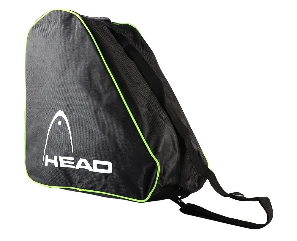 HEAD Чехол для лыжных ботинок 30 литров, Черный с неоново-зеленой отделкой, для хранения ботинок, шлема и маски