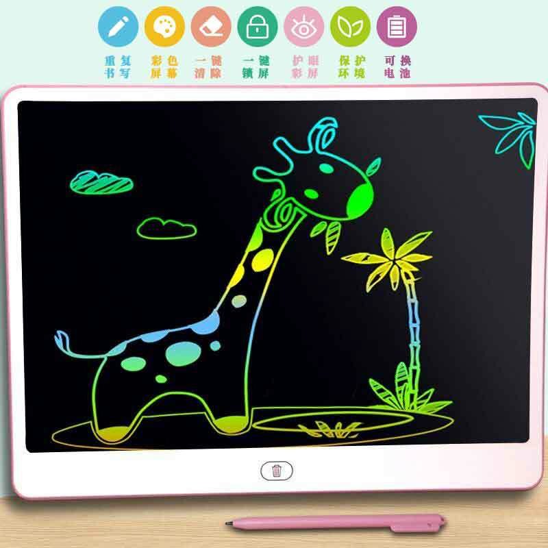 11-дюймовый горизонтальный LCD-планшет для детей, стираемая цифровая доска, розовый цвет, портативный