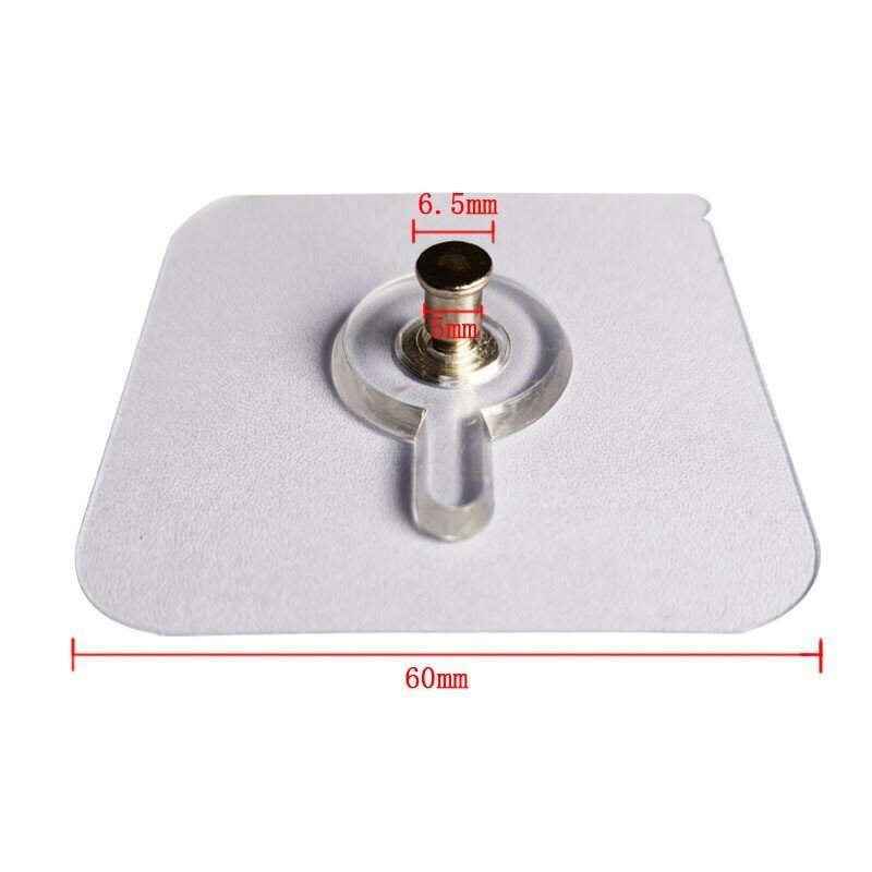 Маленький крепеж для рам 6x6 см с 50 мкм клейкой пленкой, надежное крепление картин на стену без сверления