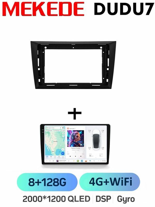 Магнитола 9" Mekede DUDU7 8/128 Gb для Volkswagen Golf 6 2008-2016 carpay Android