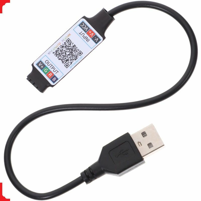 Контроллер USB питание, управление через приложение, адаптер LED для RGB световой ленты