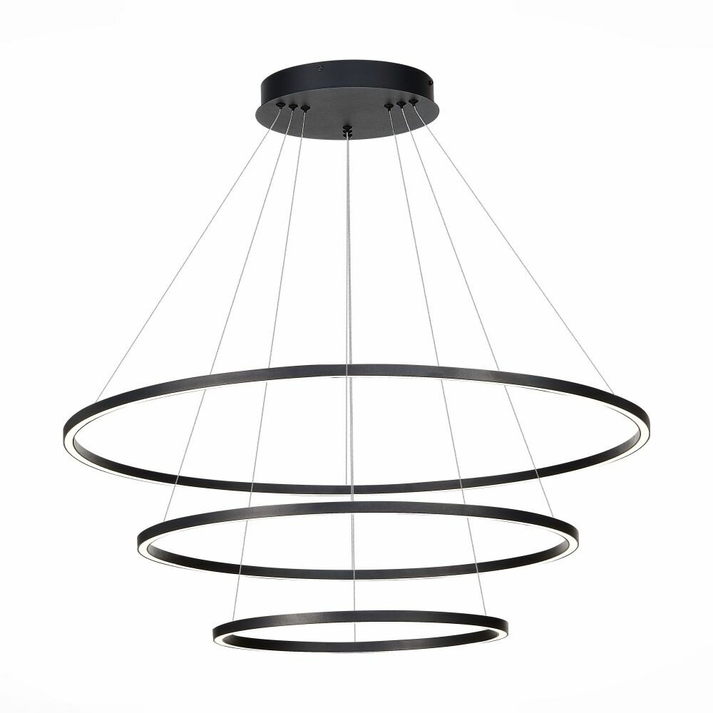 ST605.443.114 ST-Luce Светильник подвесной ST-Luce Черный/Белый LED 1*114W 4000K.