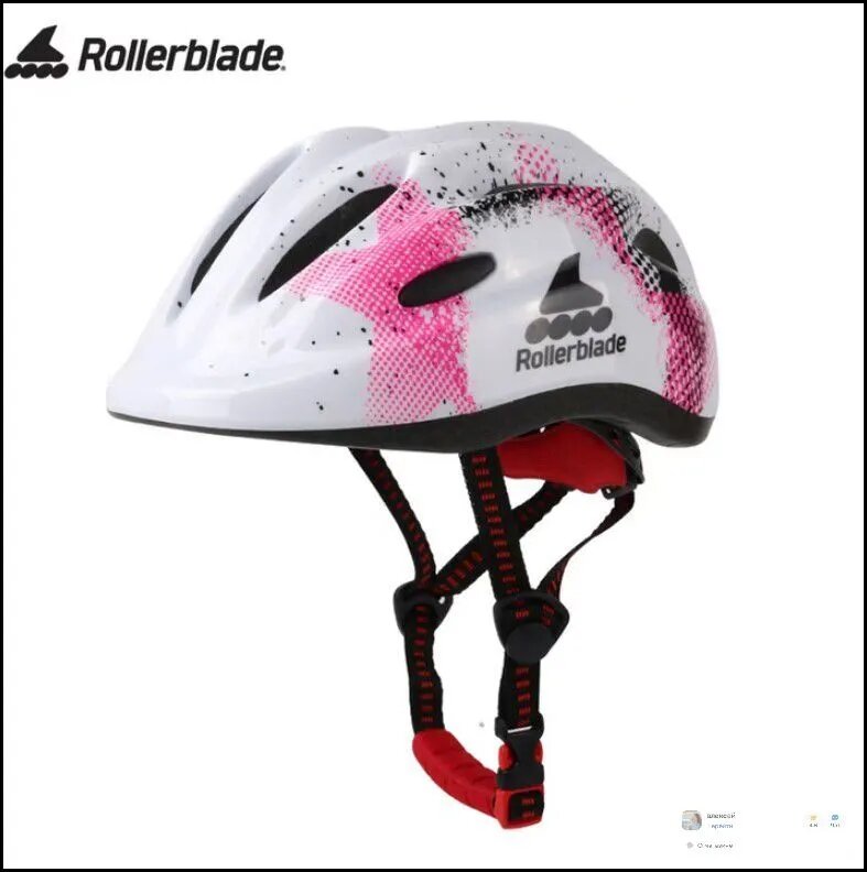 Rollerblade Шлем для флорбола детский S белый/розовый для катания на роликах