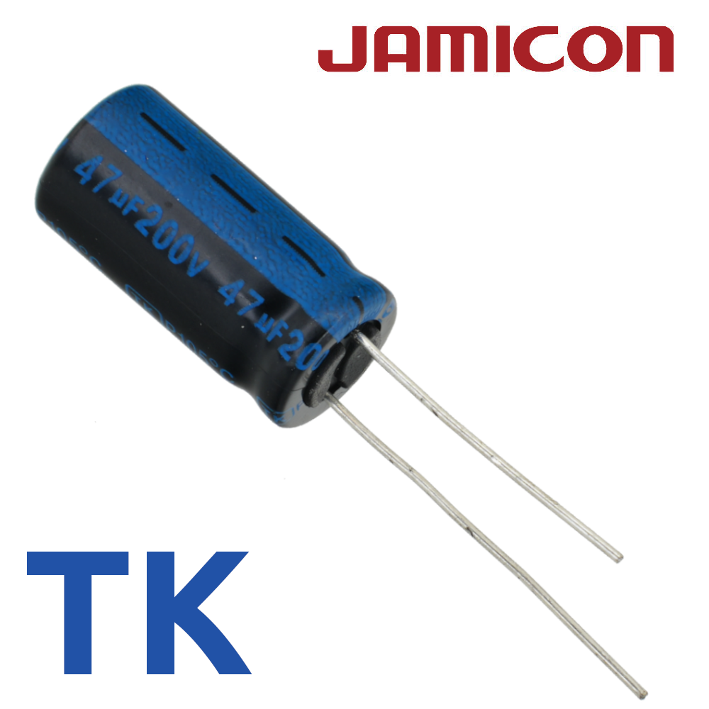 47мкФ 200В / TK / 10x20 / 105 С / конденсатор электролитический (1шт)