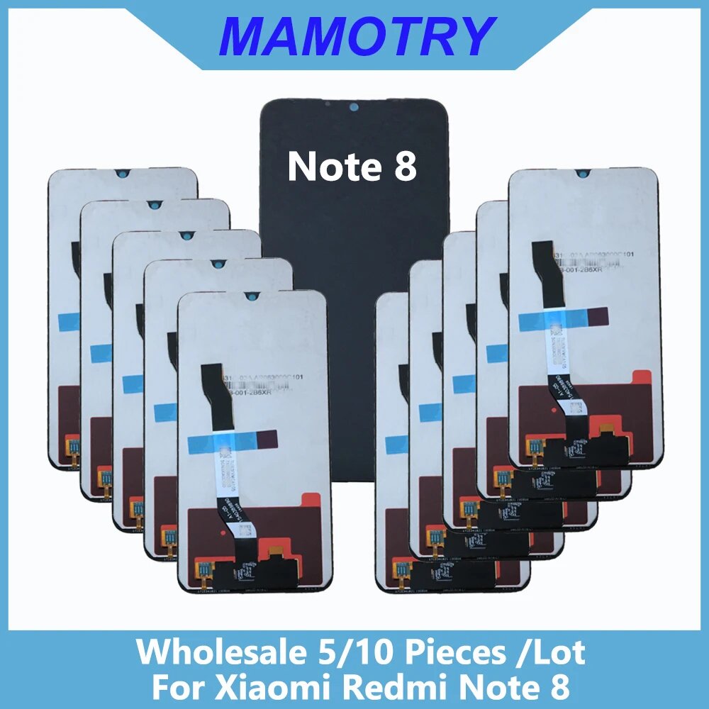 5/10 шт./лот для Xiaomi Redmi Note 8, ЖК-дисплей с сенсорной сборкой Note8