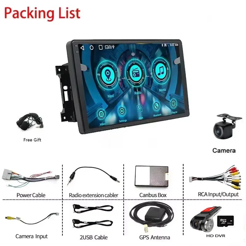 10" Android автомагнитола для Jeep Wrangler 2007-2017, GPS, Carplay, 6-128G DVR