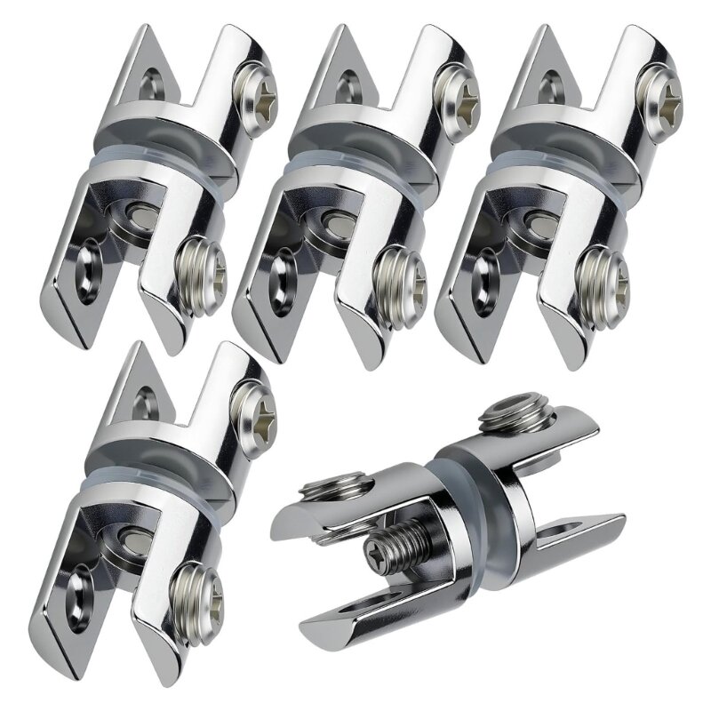 Комплект Стеклянных Полочных Кронштейнов для Стеклянной панели толщиной 5-10 мм Прочные Не Ржавеющие Строительные Опоры Идеально подходят для стекла ванной комнаты