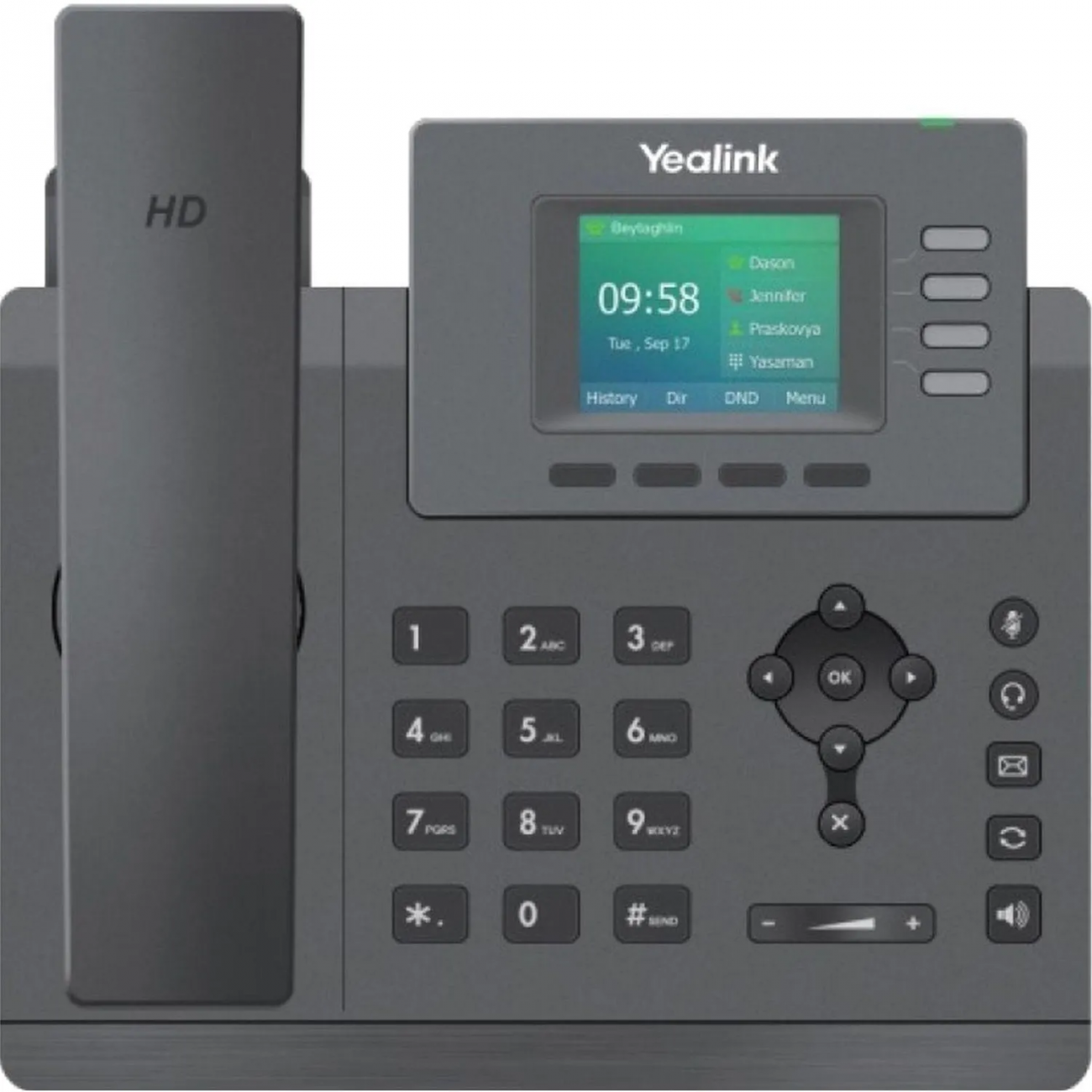 IP-телефон Yealink SIP-T33G, 4 акк, PoE, GigE, БП 1371776