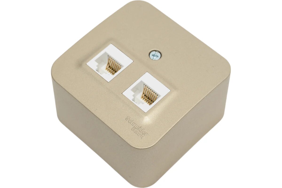 Systeme Electric Blanca двойная наружная компьютерная розетка Титан RJ45 кат.5E