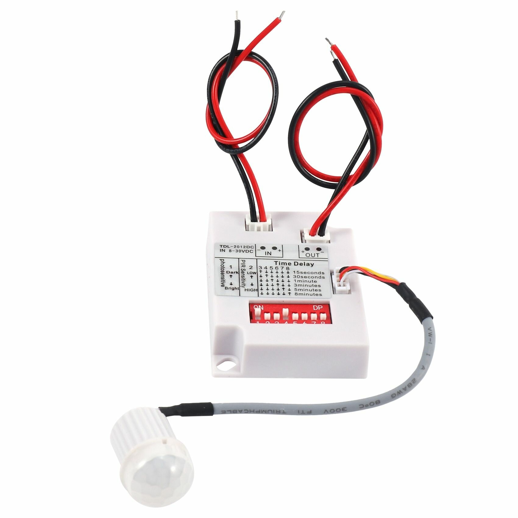 12 В 24 В PIR датчик движения переключатель ИК инфракрасный индукционный датчик задержки времени реле коридорный светодиодный таймер