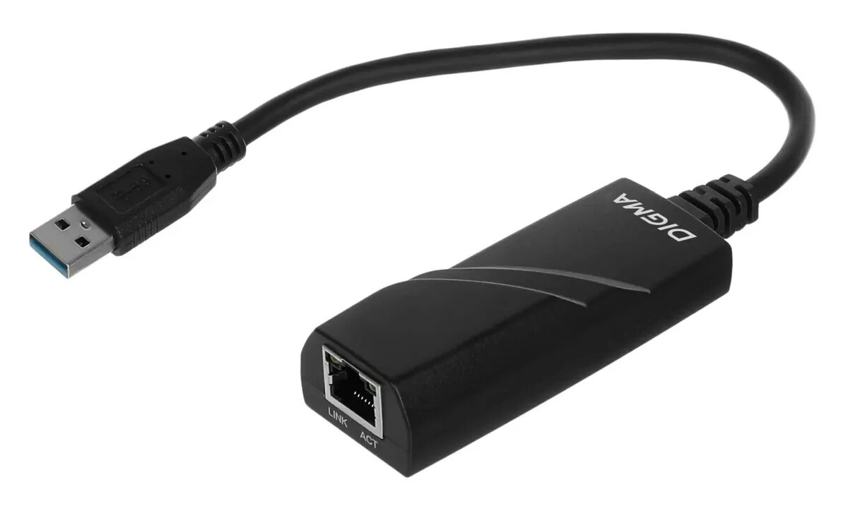 Сетевой адаптер Ethernet Digma D-USB3-LAN1000 USB 3.0