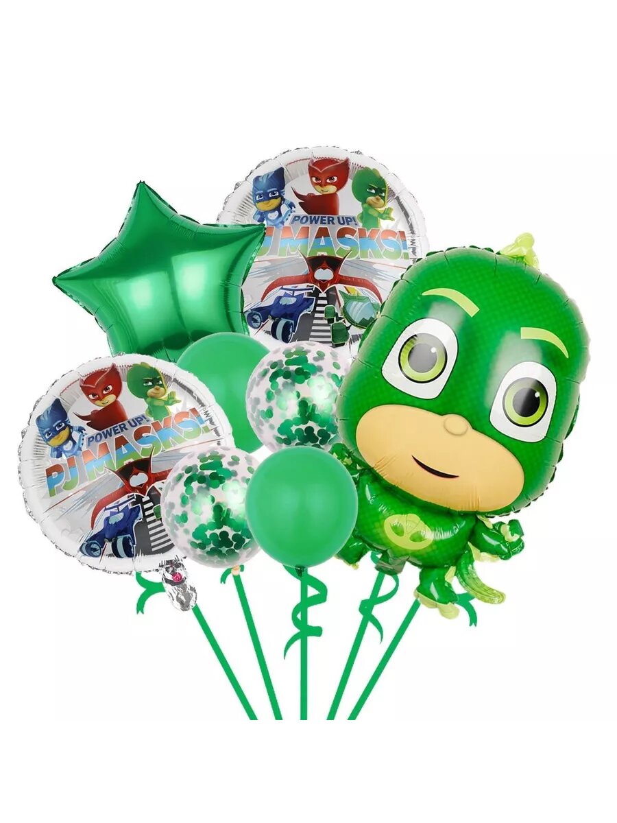 Набор воздушных шаров "Гекко", латекс, фольга, фотозона, для фотосессии