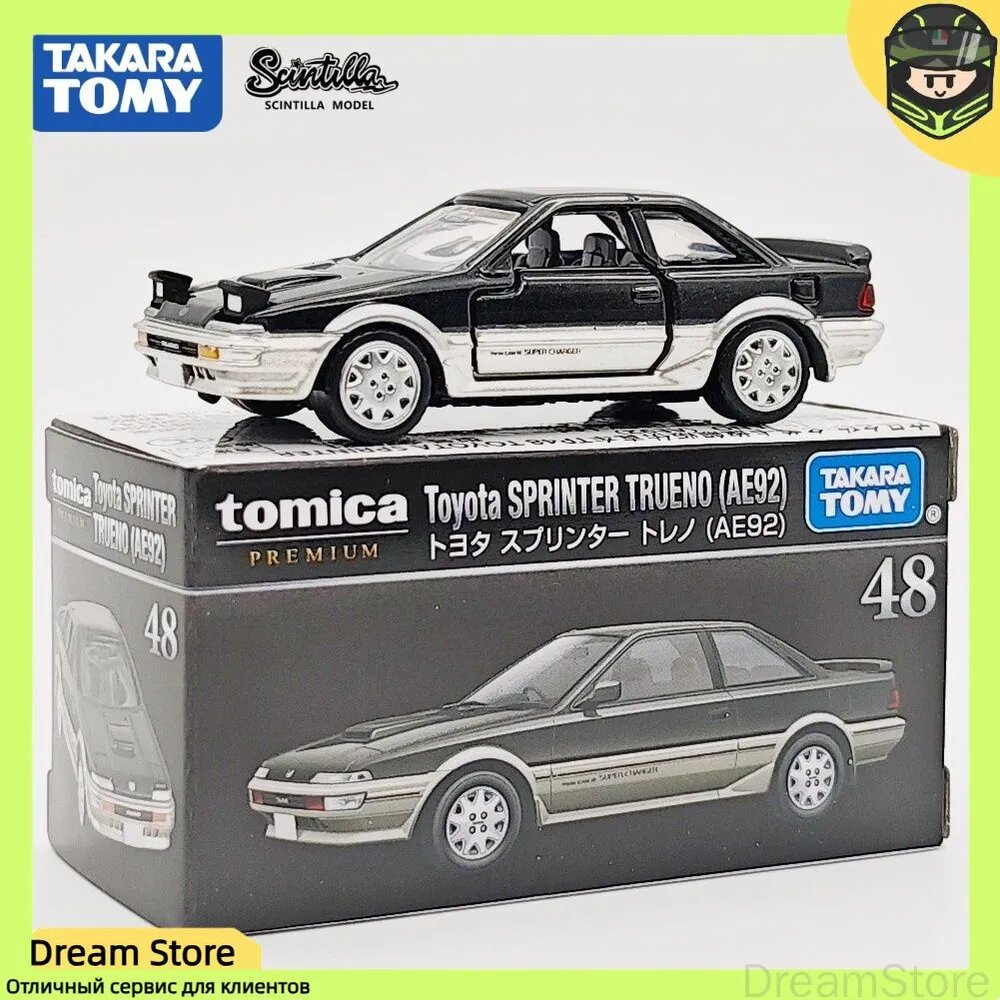 Машинка Tomytec Tomica Premium #TP-48 Toyota Sprinter Trueno(AE92) Alloy Car Model Collection Gift