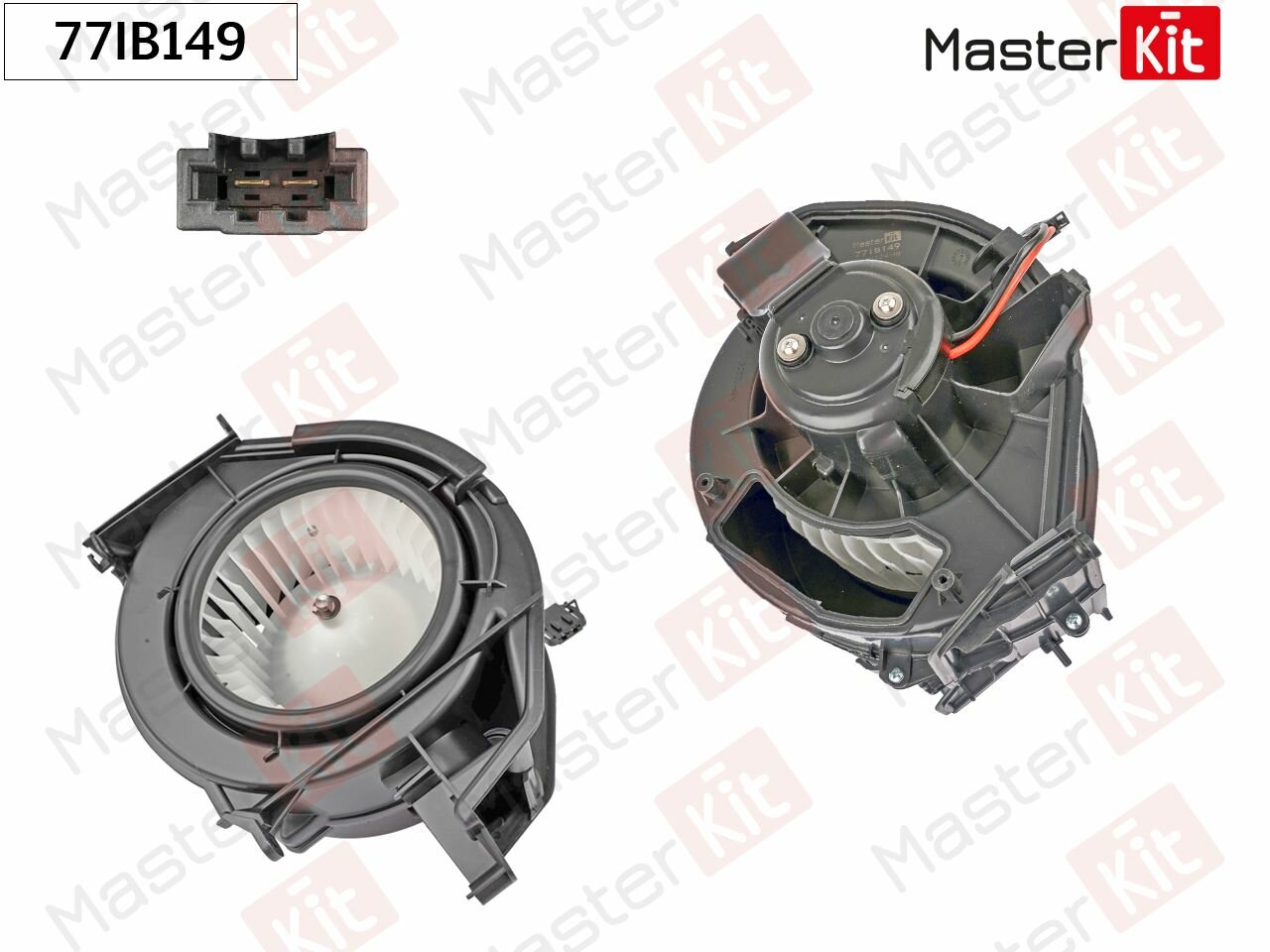 Вентилятор салона Audi A6 4F2 4FH 4F5 C6/Skoda OCTAVIA II 1Z3 2004 - 2013 MasterKit 77IB149
