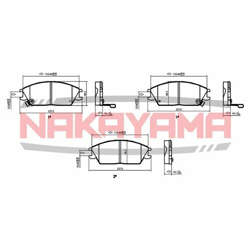 Колодки тормозные Nakayama P0516NY