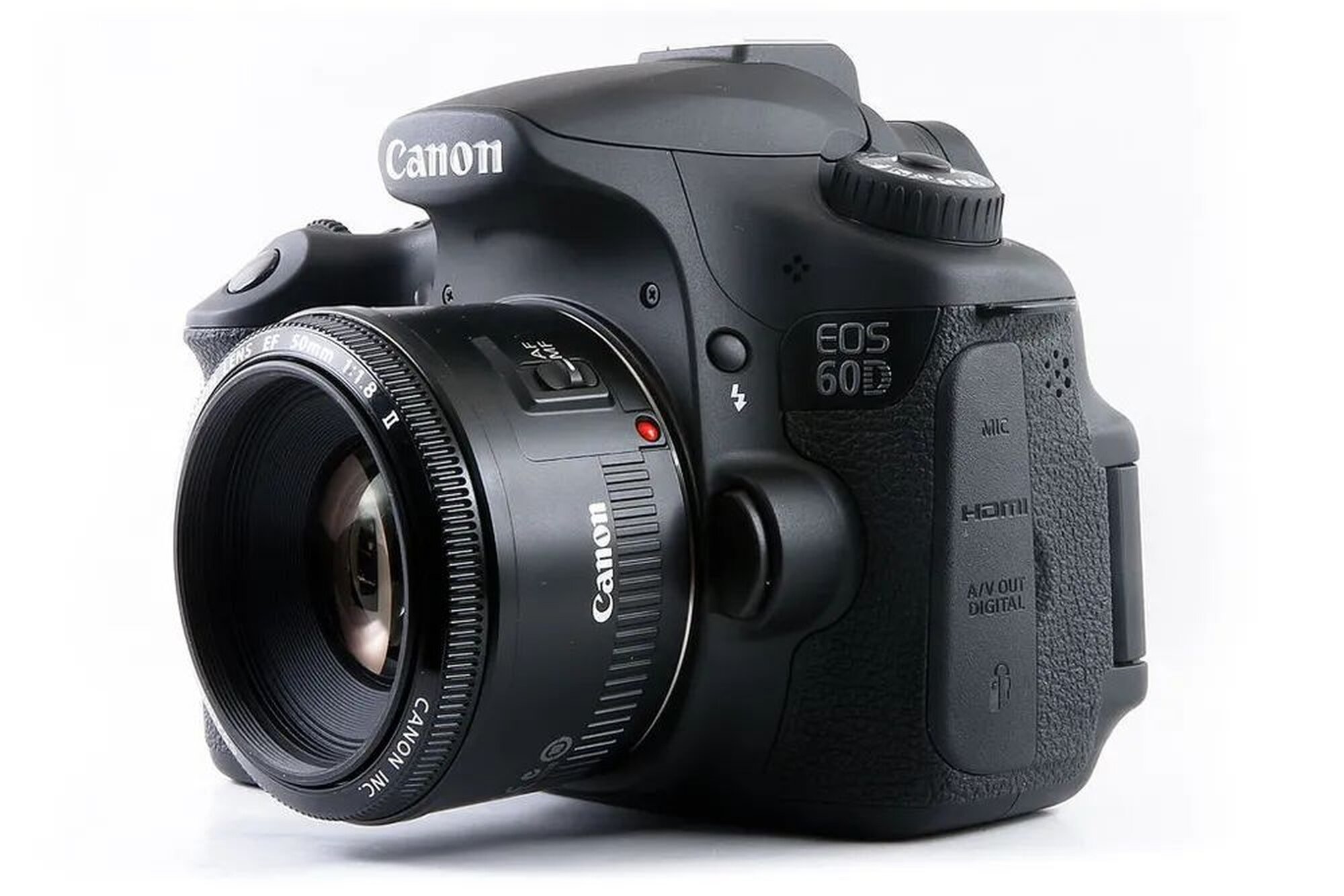 Фотоаппарат Canon EOS 60D Kit, 18 МП, объектив Canon EF 50mm f/1.8 II