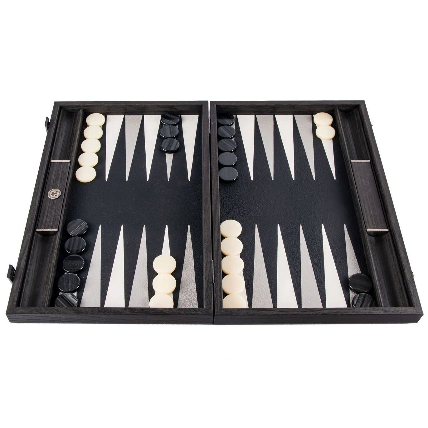 Нарды Manopoulos Premium Leatherette Classic Black Backgammon Set BDE1ABL