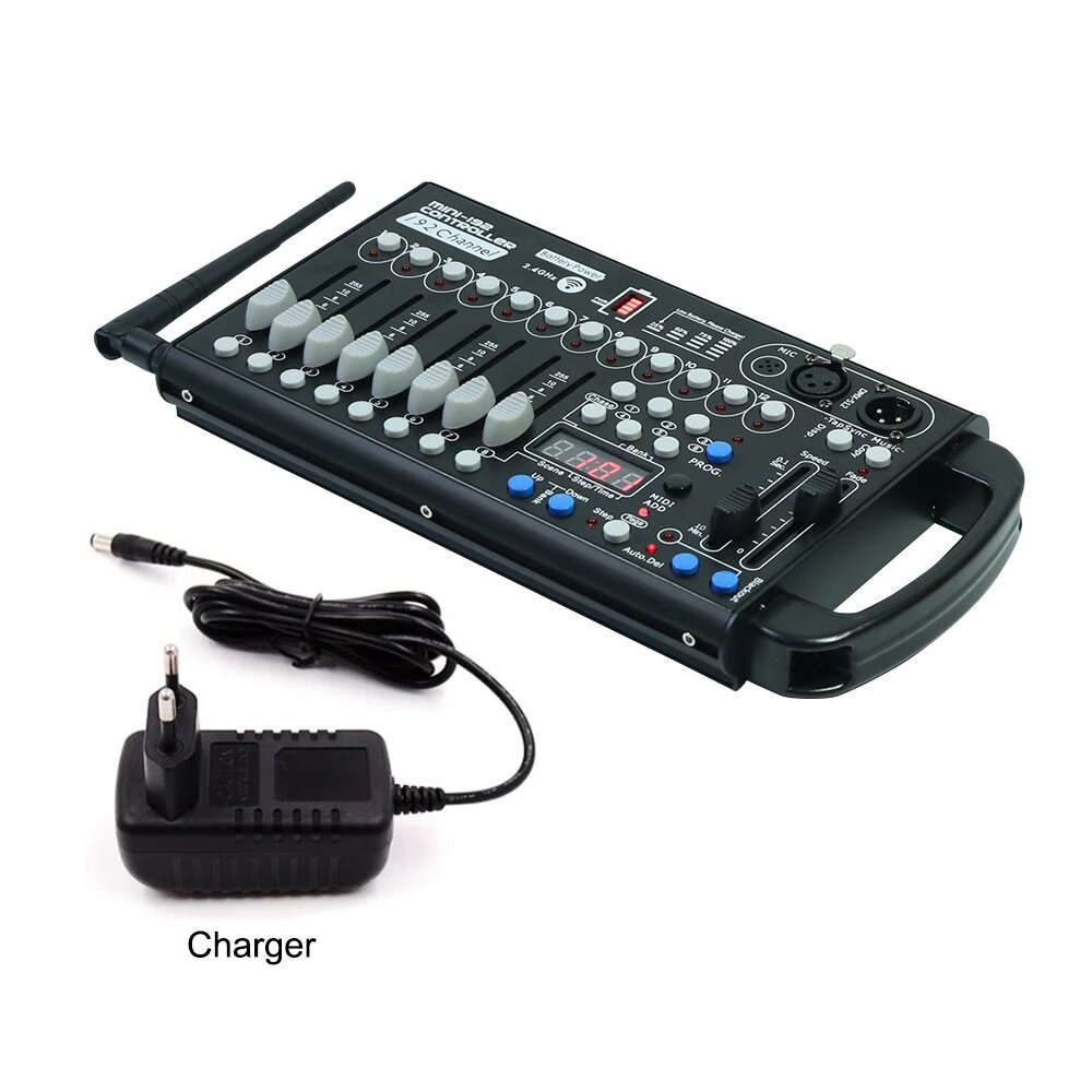 COLORNIE DMX512 Беспроводной Контроллер 192CH Европейская вилка (EU Plug), 192CH DMX Console