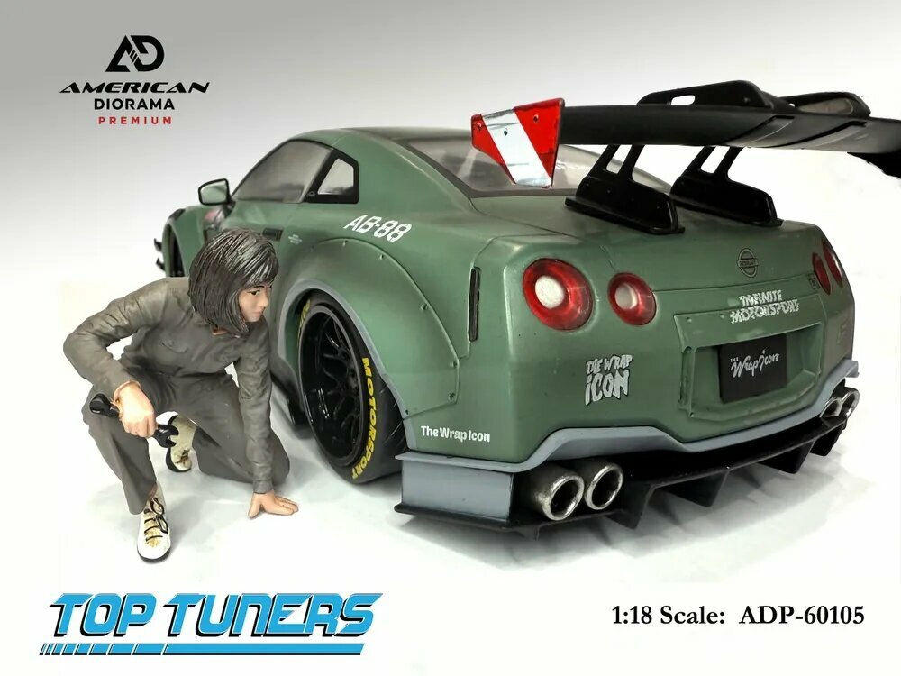 Машинка American Diorama 1:18 3D Series -Top Tuner-5 Resin figurine ornaments Only dolls There is no car model ADP-60105