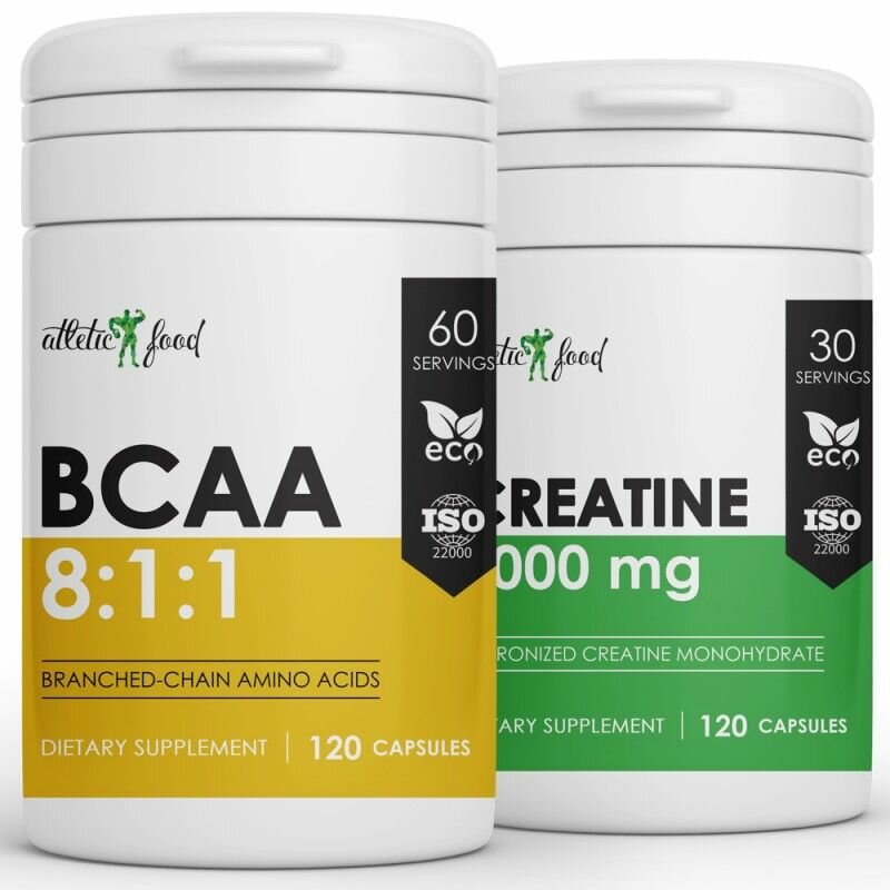 Atletic Food BCAA 8:1:1 1000 mg + Creatine 3000 mg - 120/120 капсул