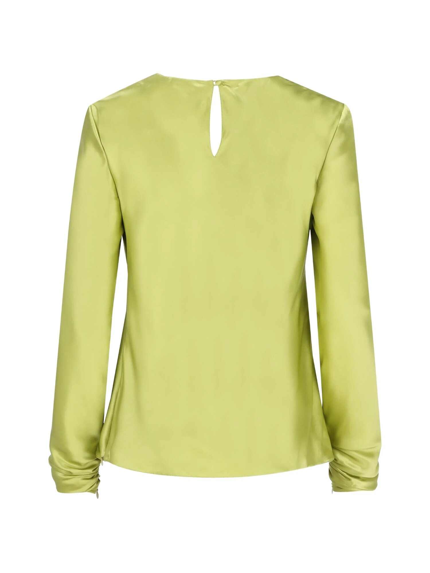 Топ Valentino Draped long-sleeve top, размер 40, green — фото 1