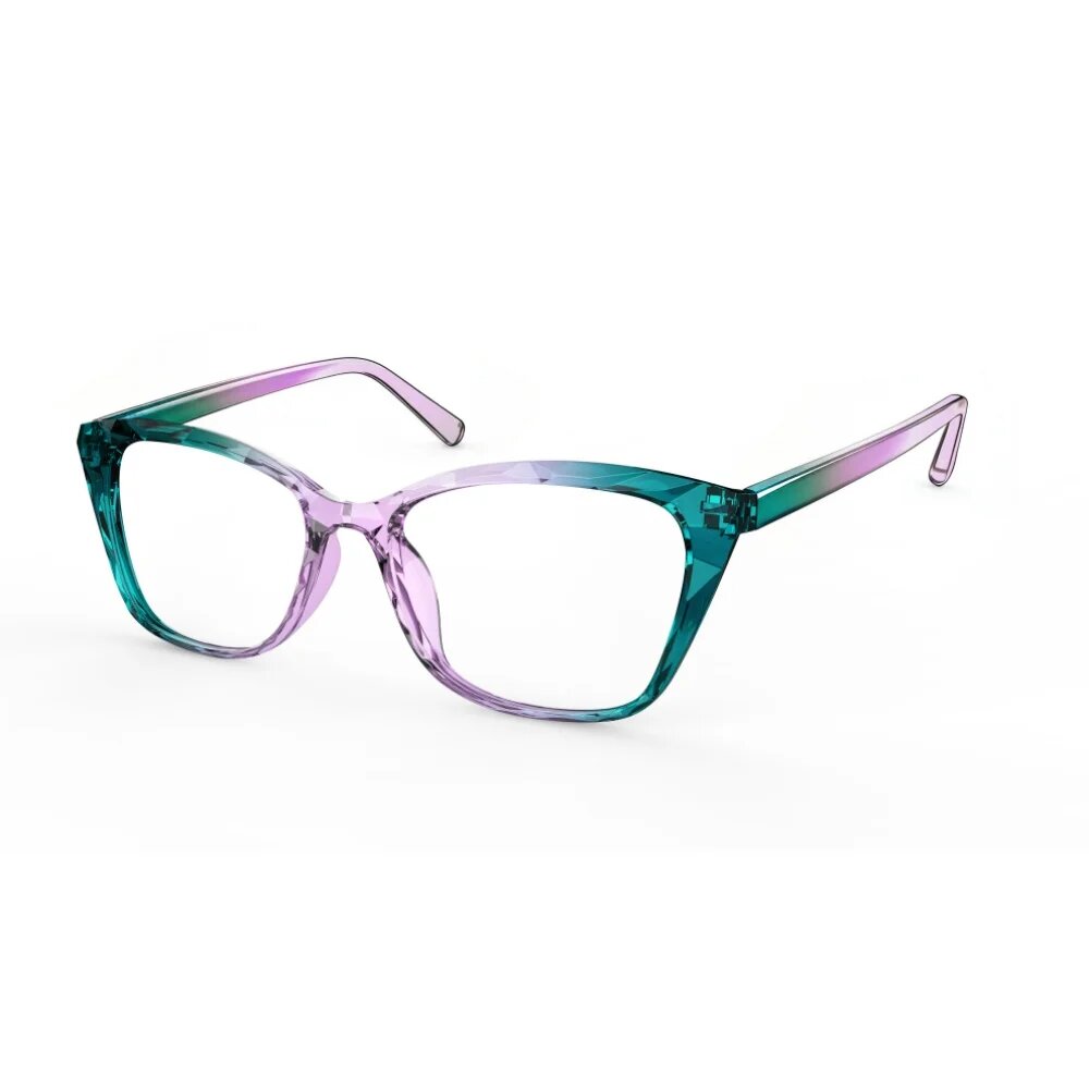 MODFANS Женские очки для чтения "Кошачий глаз" C2 Green, +225