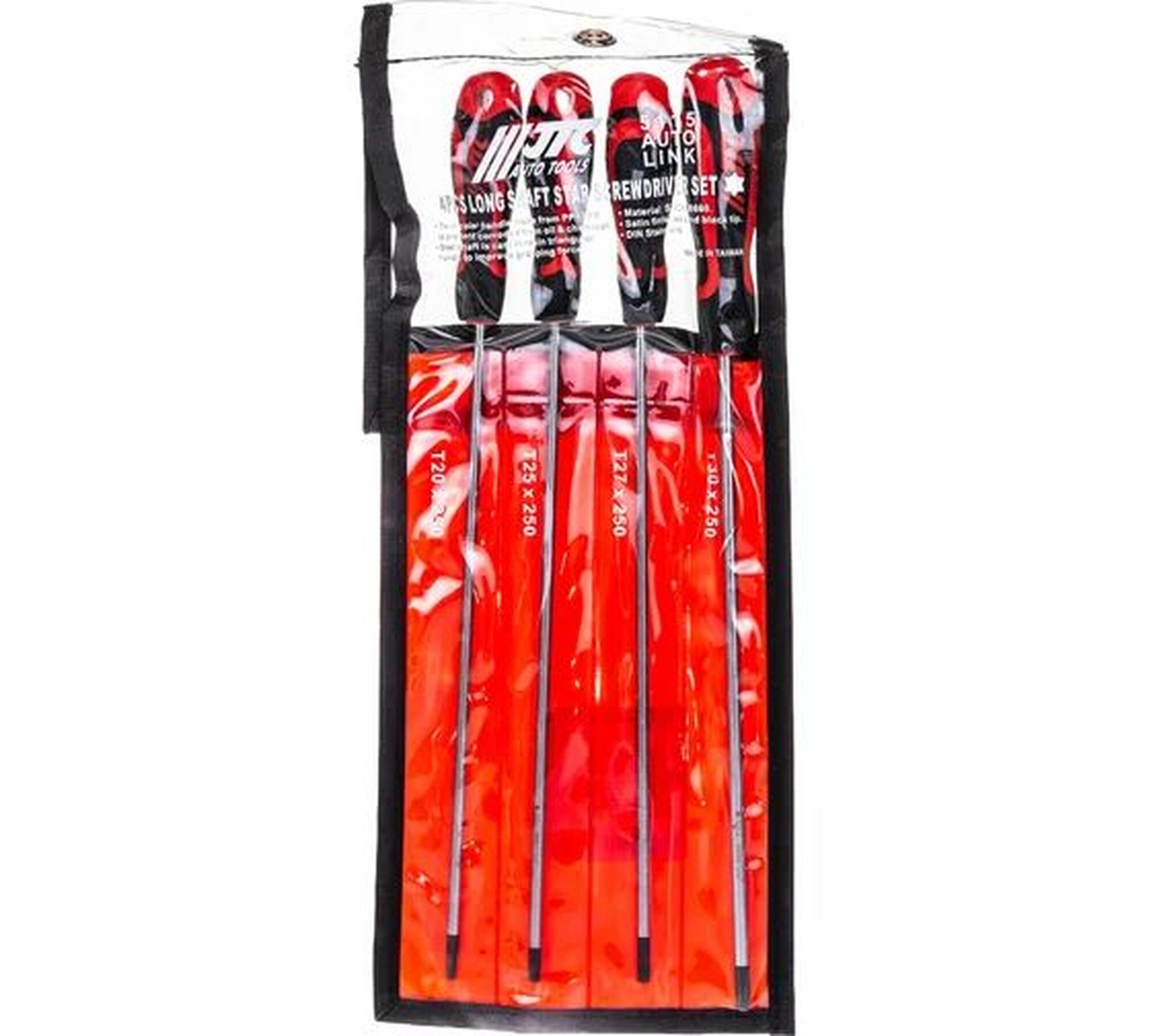 Набор удлиненных отверток TORX T20х250 мм - Т30х250 мм (4 предмета) JTC 5115